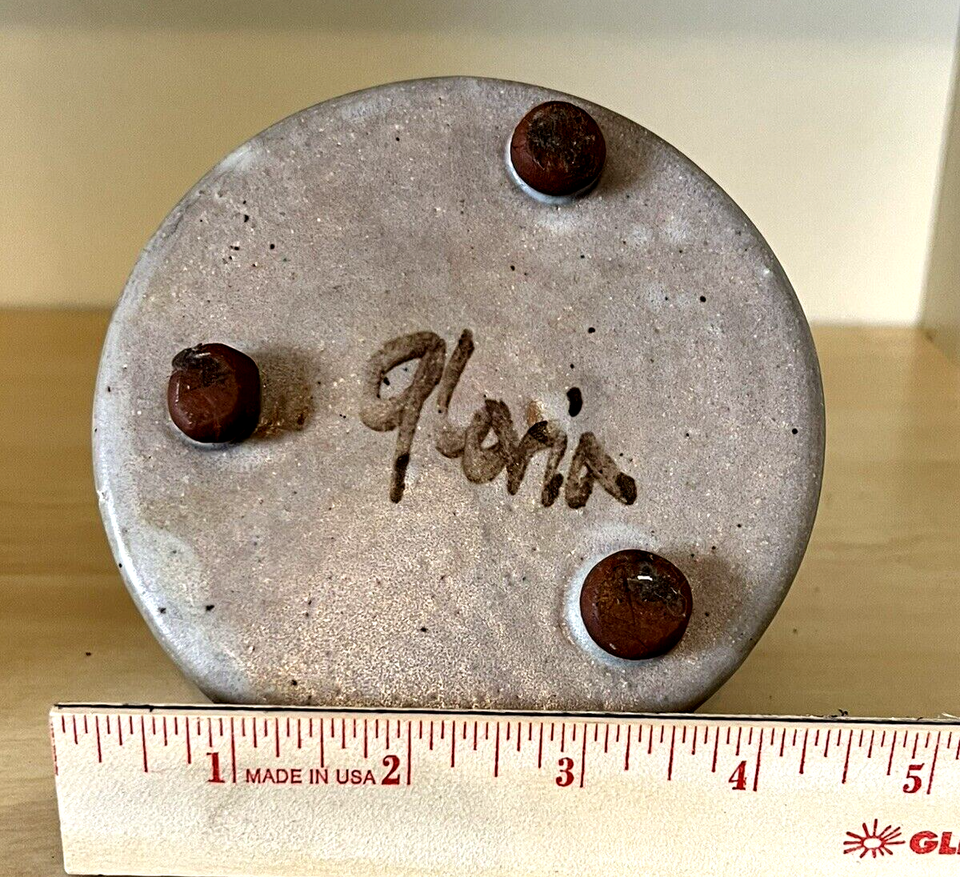 Vintage Studio Pottery Signed Dragon Ram Head Horns Demon Pot w Spout ...