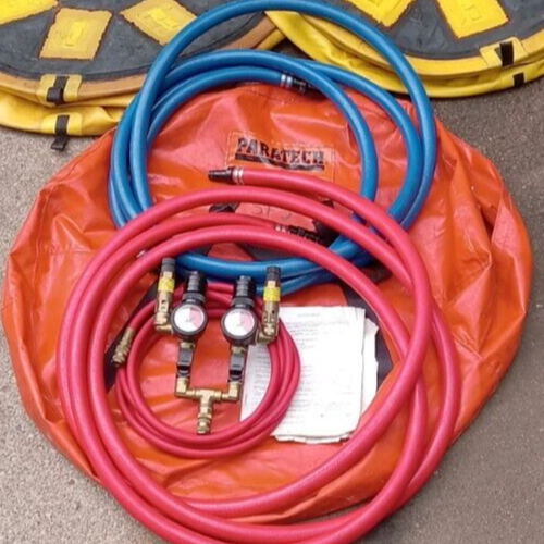 2 Paratech Rescue Air Cushion Bags, Hoses, Gauges and Storage Bag | eBay