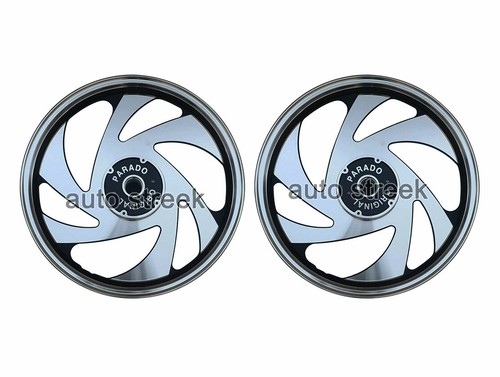 For Royal Enfield Classic 500 Parado D3 Front & Rear Silver & Black ...