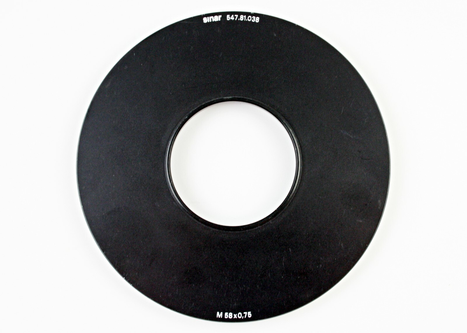 Sinar Filter Holder Lens Adapter Ring 125mm #547.81.038 w/M58x1 Thread ...