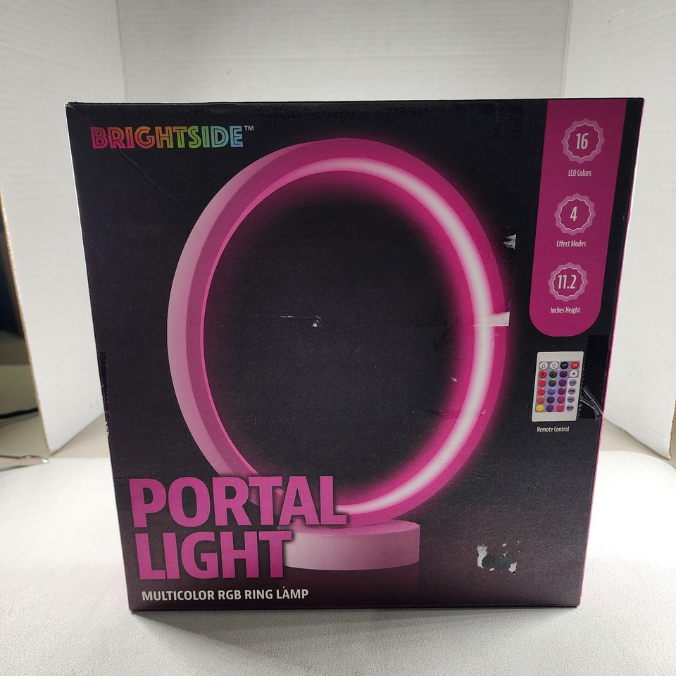 Brightside Portal Light - Multicolor RGB Ring Lamp - 16 Colors - 4 ...