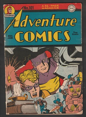 DC ADVENTURE COMICS No. 101 (1945) Simon & Kirby SANDMAN! STARMAN! 52 ...