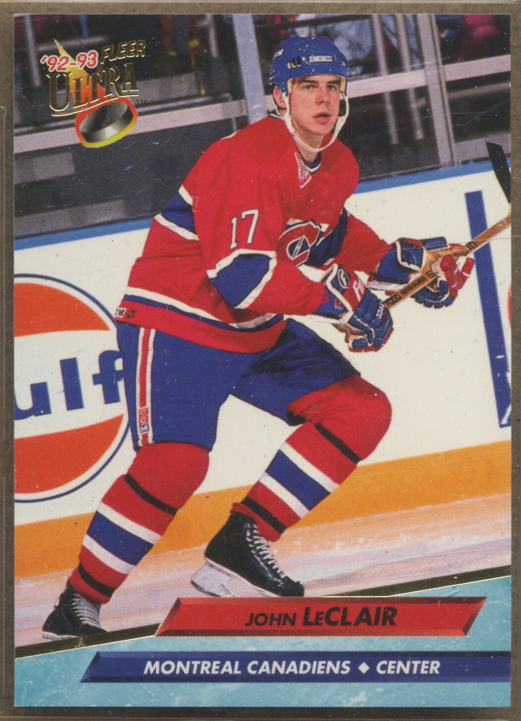 1992-93 Fleer Ultra #330 John LeClair Montreal Canadiens | eBay
