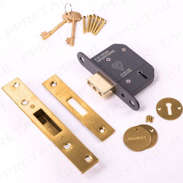 Genuine Securit 5 Lever Deadlock/sashlock Bs3621 Certified Door Mortice ...