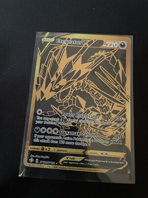 Eternatus V Gold Secret Rare Pokemon Card | eBay
