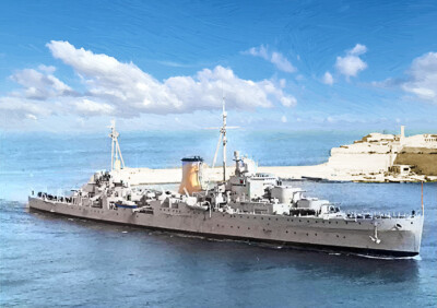 HMS AJAX WW2 - LIMITED EDITION ART (25) | eBay