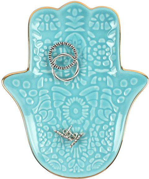 Turquoise Hamsa Hand Jewellery Dish Ceramic HA 32717 for sale online ...