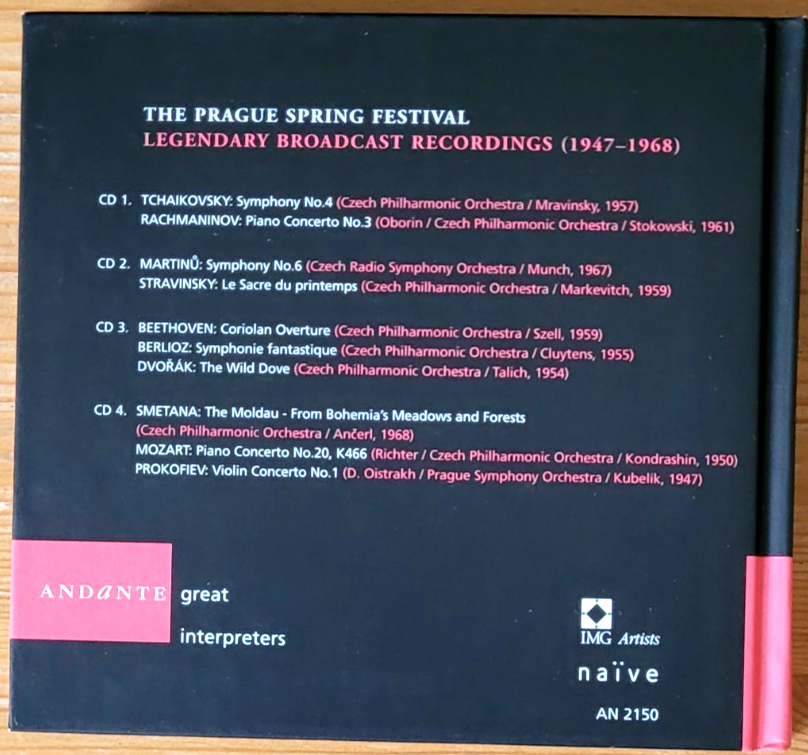 The Prague Spring Festival: Legendary Broadcast Recordings (1947-1968 ...