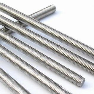 Threaded Bar / Rod / Studding With 4 Nuts ZP Steel M12 X 0.3 Metre ...