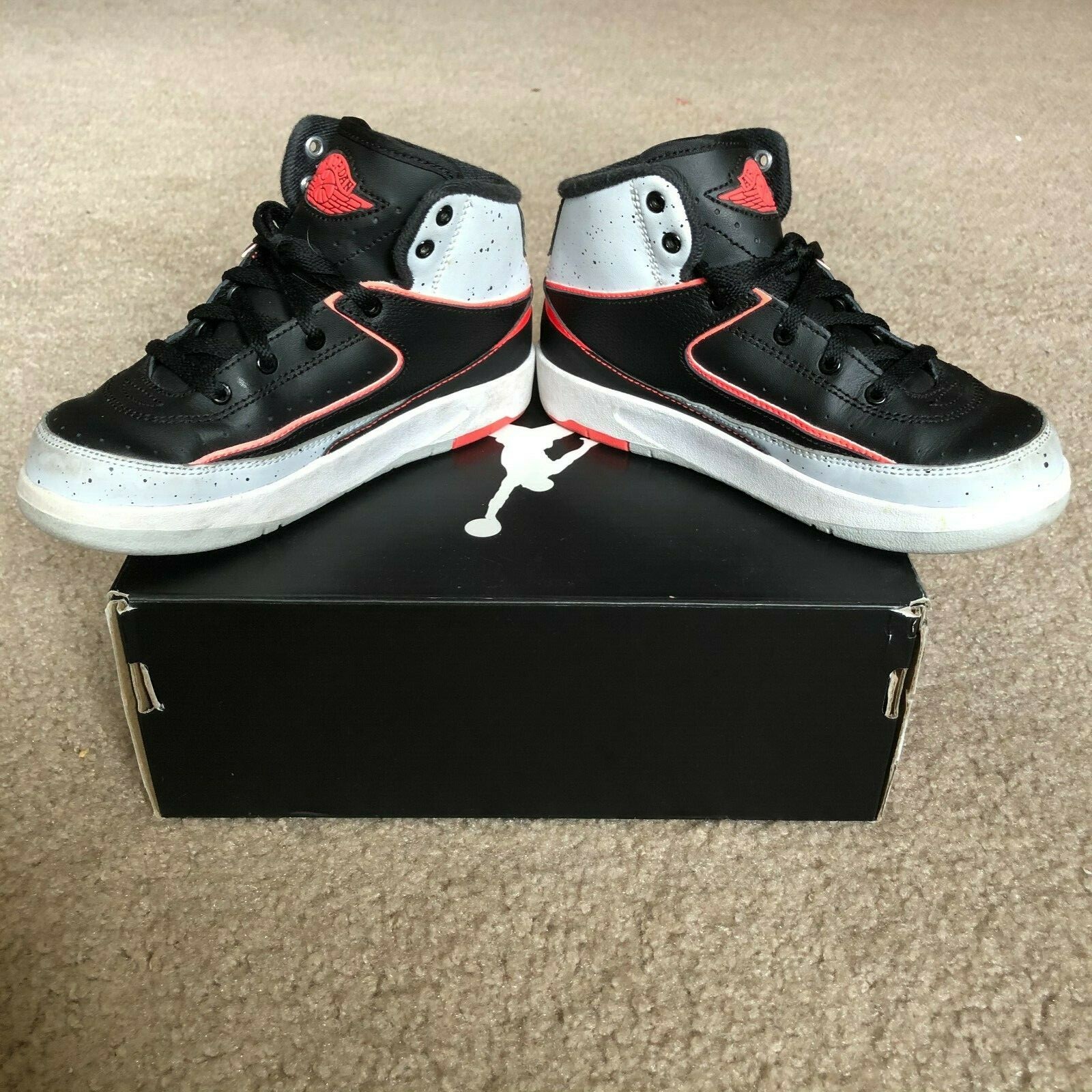 Nike Air Jordan 2 Retro BP Infrared Cement | Kids Siz… - Gem