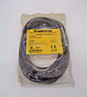 TURCK PICO FAST PKG 3M-6-PSG 3M/S90/SV U-31251 CORDSET, NEW | eBay