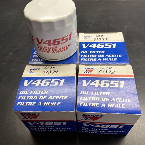 Qty Of 4 Group 7 V4651 Oil Filter FL-820 , PH820, PH2, 57899, B329 ...