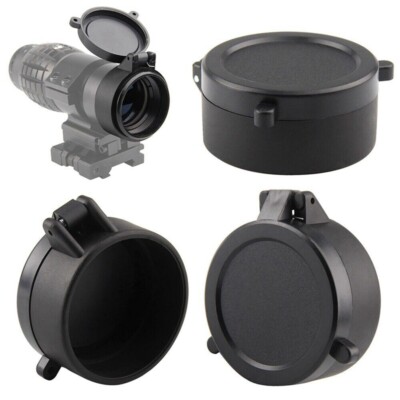 Rifle Scope Quick Flip Spring Up Open Lens Cover Protect Cap 30-66mm ...