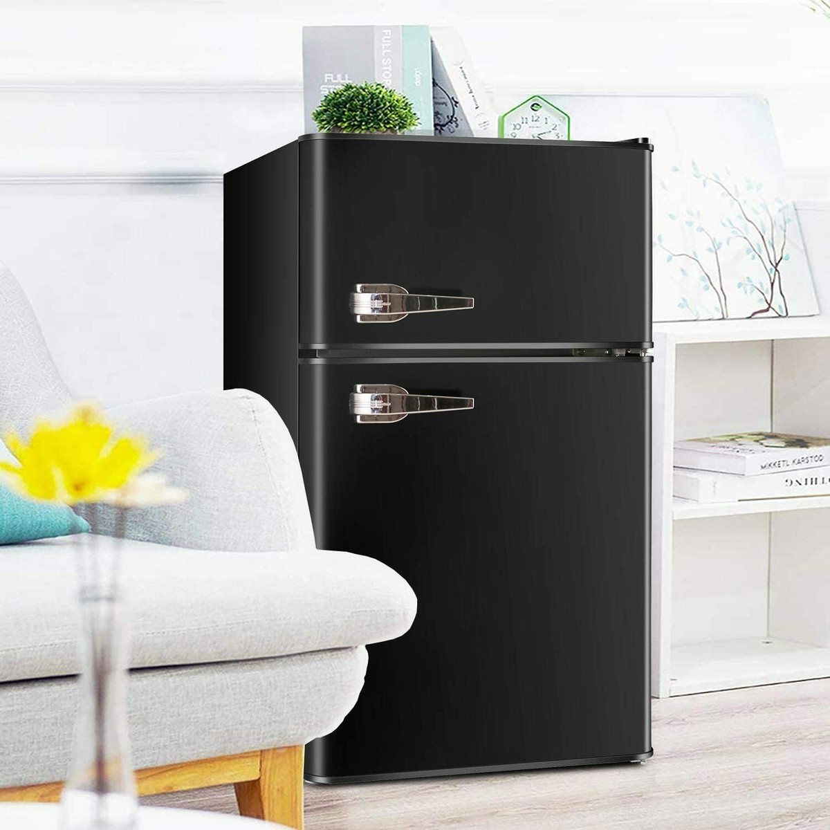 Black Mini Fridge With Freezer