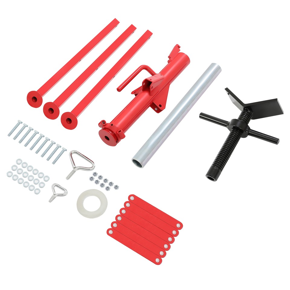 V-Head Jack Stand 28"-52" Folding Pipe Stand 2500 lbs Steel Stability ...