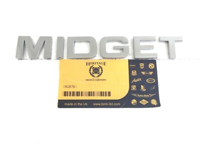 18G8761 - MG MIDGET CHROMED LETTER SET BADGE 18G8761 OE J.FRAY B'HAM ...