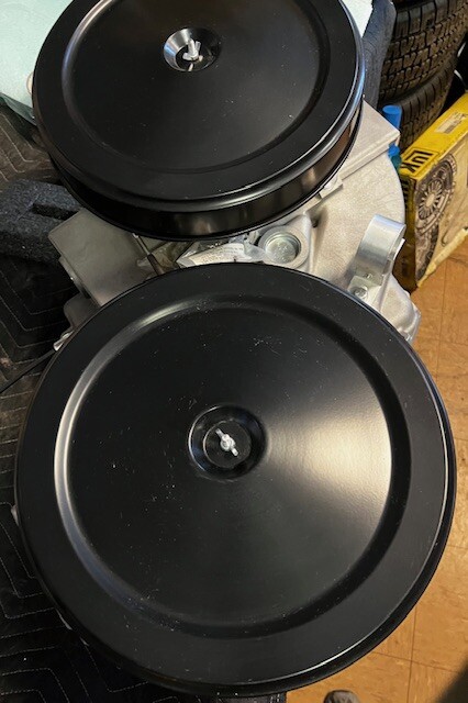 MOPAR "MAX WEDGE" INTAKE MANIFOLD / 2402726-1M - COMPLETE w/CARBS & AIR ...