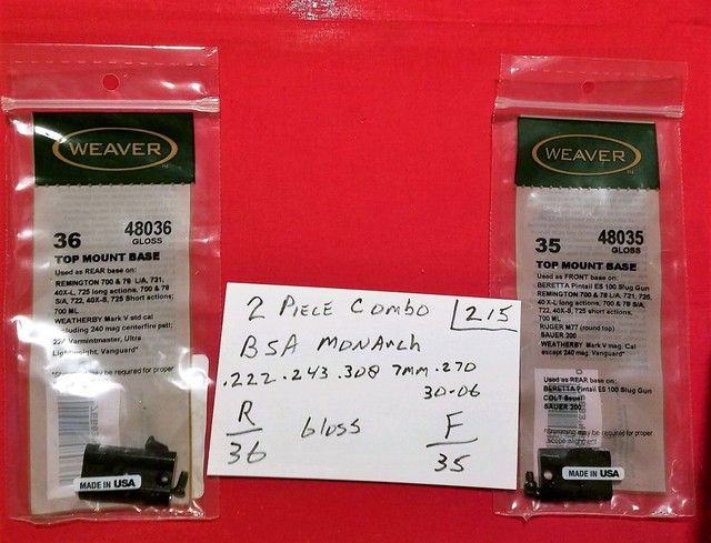 Weaver Bases 36&35 Remington 700 Long Action Rifles - Zoom on Chart for ...