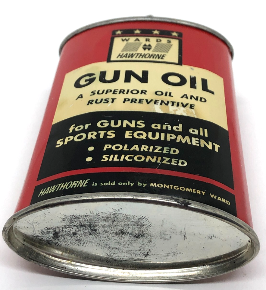 Vintage Wards Hawthorne Lead Top Gun Oil Can Collectible Tin Handy ...