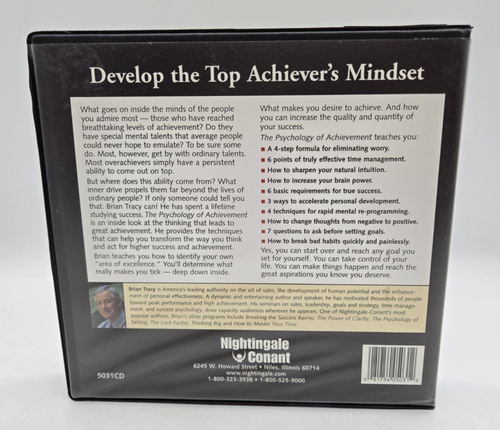 The Psychology of Achievement - Brian Tracy CD, Nightingale Conant | eBay