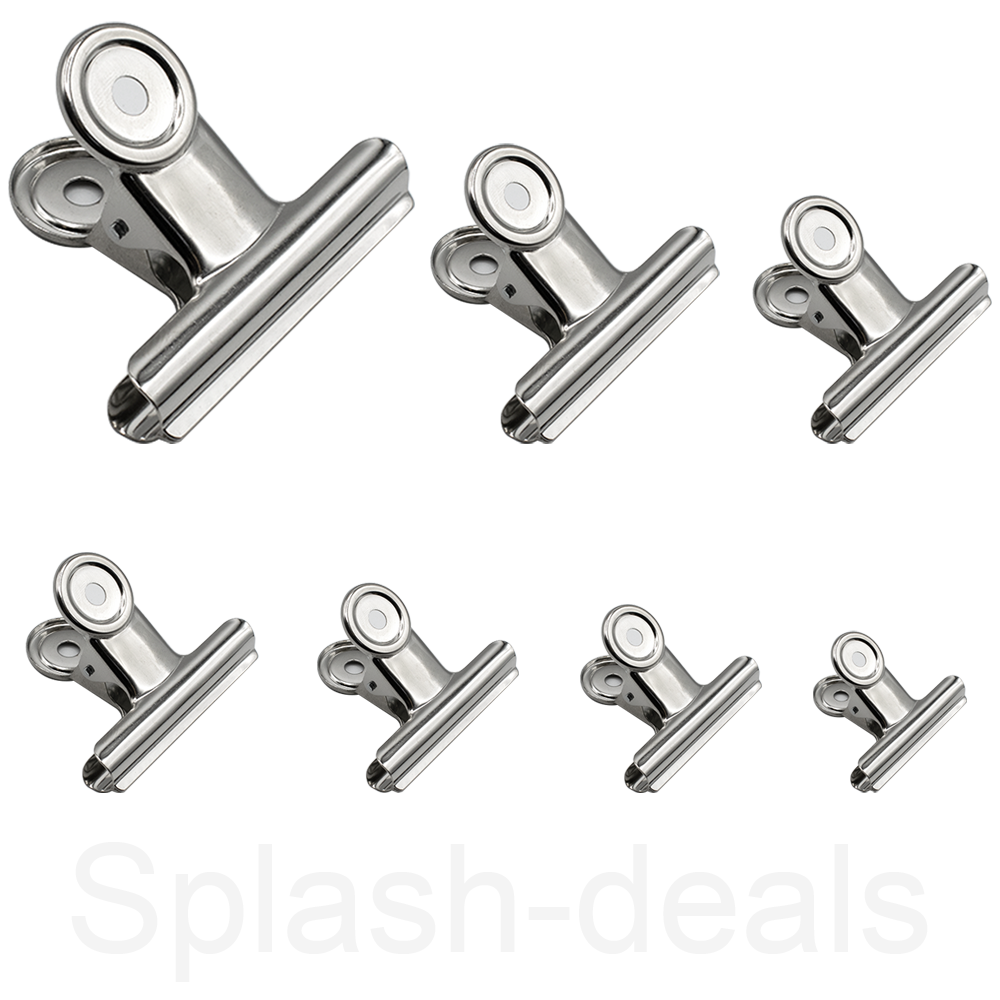 Letter Metal Clips Fold - Bulldog Strong Paper Grip Clips - 7 Sizes 22 ...
