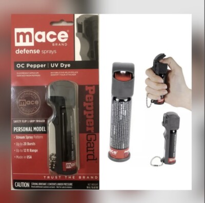 MACE 12 FT DEFENSE PERSONAL Pepper Gard GUARD Spray FLIP TOP Self ...