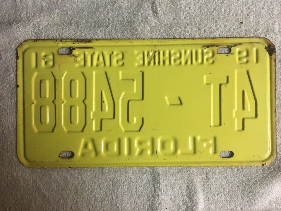 1961 Florida License Plate See My Other Plates | eBay