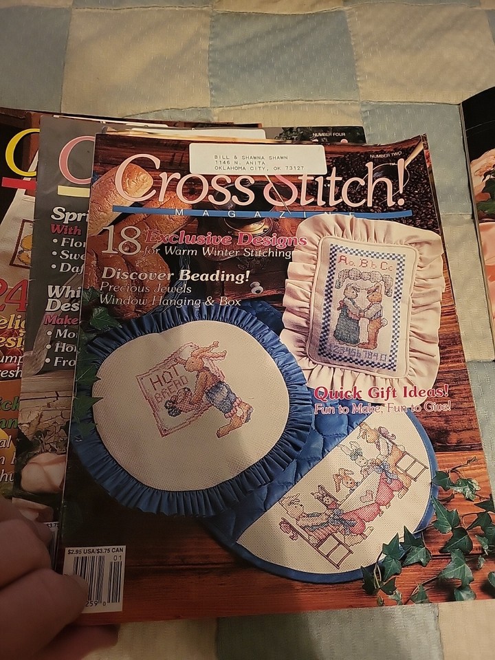 Large Lot Of 30 Back Issue Cross Stitch Magazines Holiday Cat Flower | eBay