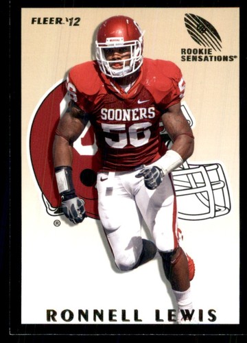 2012 Fleer Retro Rookie Sensations Ronnell Lewis Oklahoma Sooners #RS91 ...