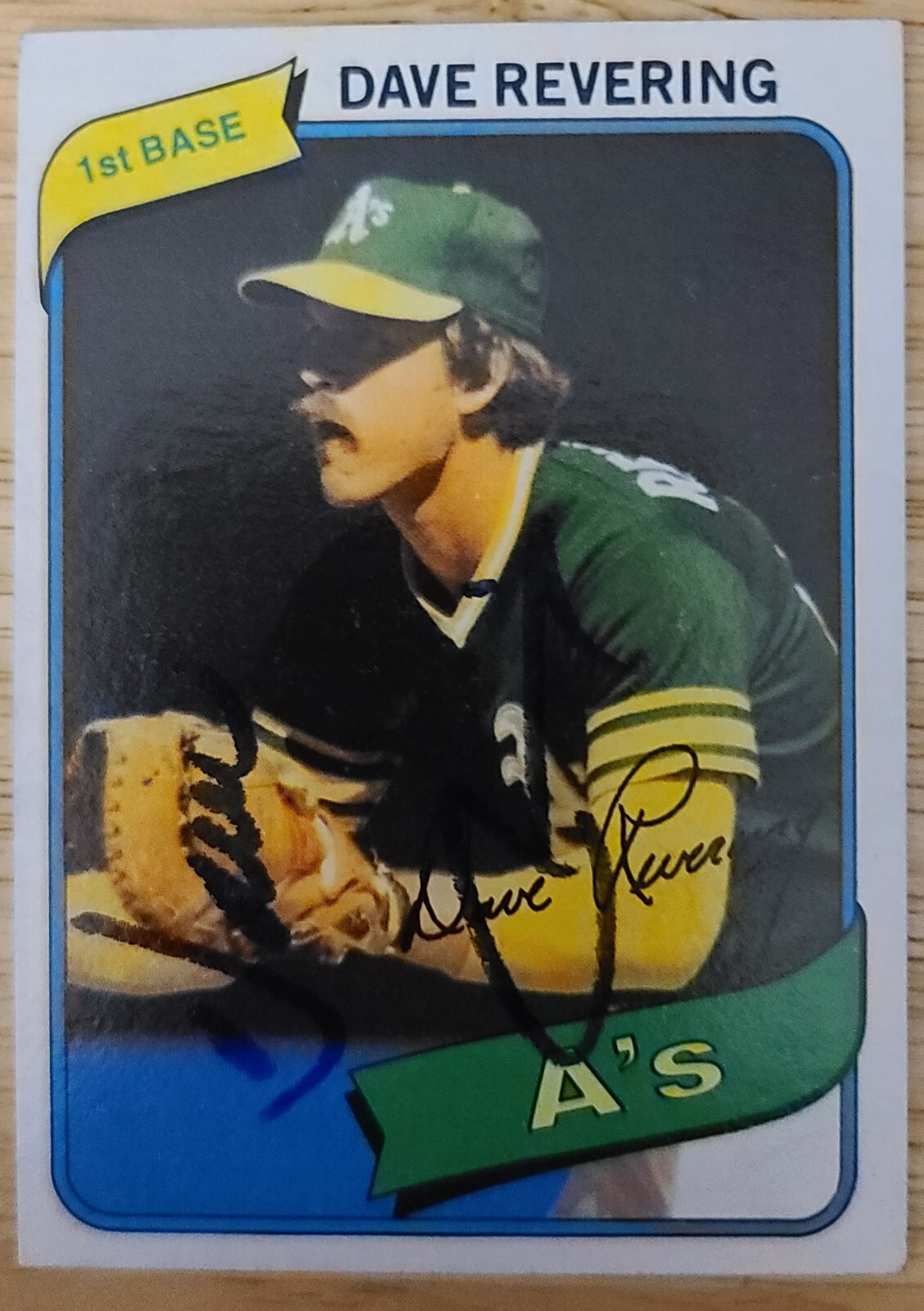 1980 TOPPS #438 SIGNED DAVE REVERING OAKLAND A'S TOUGH AUTOGRAPH | eBay