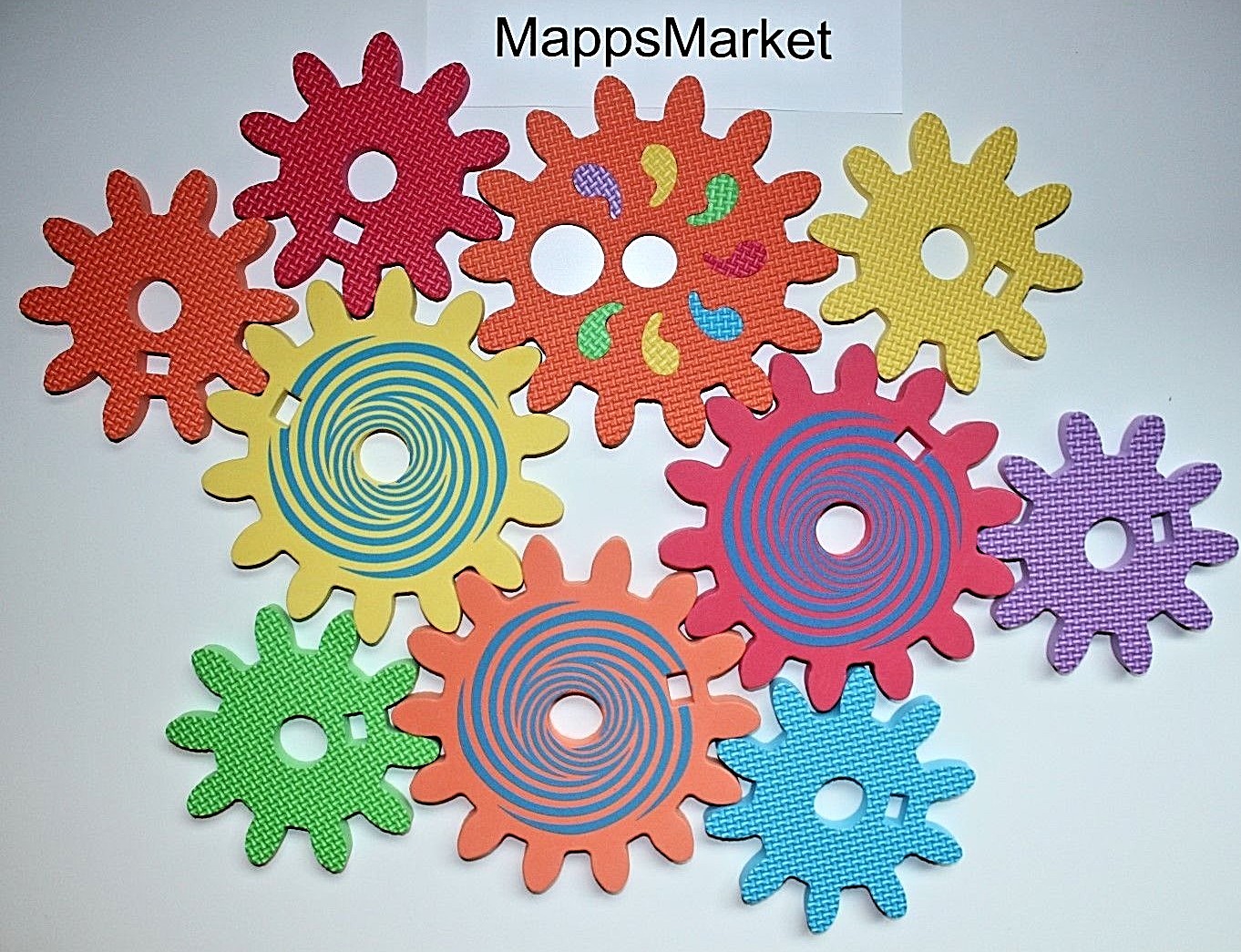 NEW Toys R Us IMAGINARIUM DISCOVERY Foam Spinning Gears ~ 35 Pieces | eBay