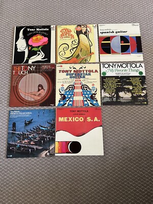 Tony Mottola Vinyl Albums 8 Lain Guitar Live Songs All Nice Condition ...