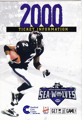 2000 NEW ENGLAND SEA WOLVES ARENA FOOTBALL POCKET SCHEDULE | eBay