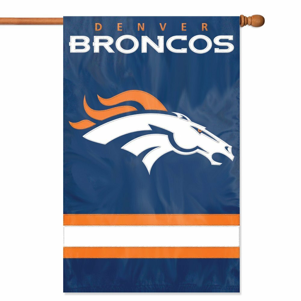 DENVER BRONCOS House Banner Flag PREMIUM Outdoor DOUBLE SIDED ...