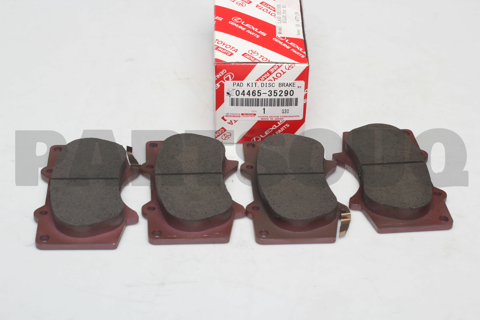 0446535290 Genuine Toyota PAD KIT, DISC BRAKE, FRONT 04465-35290 | eBay
