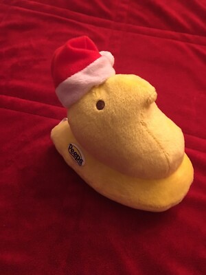 Christmas Peeps Yellow Peep With Red Santa Hat 5" Plush Brand New | eBay