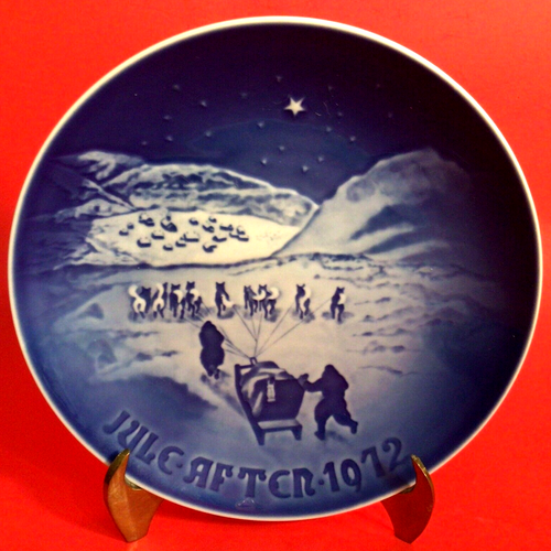 Copenhagen Bing & Grondahl Christmas Plate 1972 Christmas in Greenland ...
