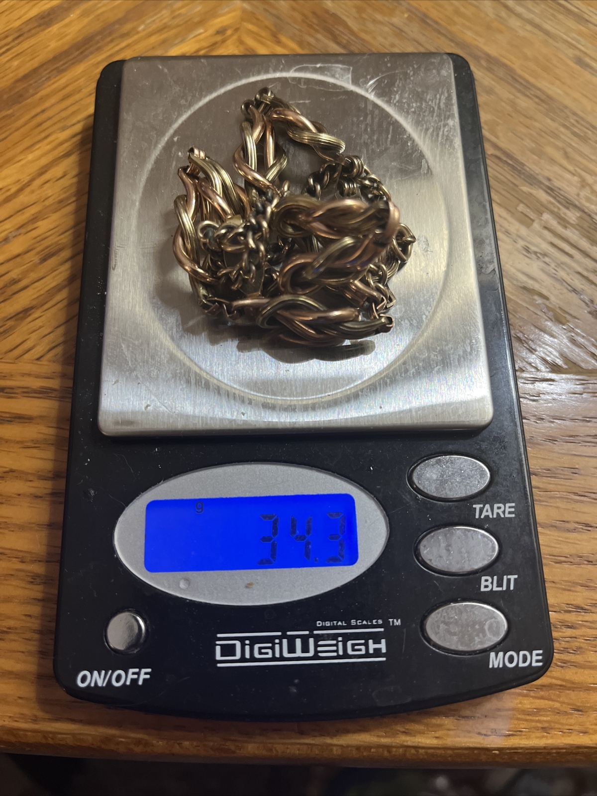 34.3 G 1/20 12k Gold Chain Heavy Stamped 1/20 12k - 1… - Gem