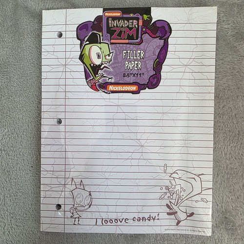 Invader Zim Filler Paper 2003 Gir Love Candy | eBay