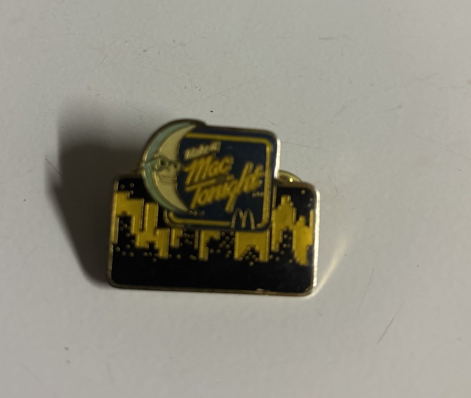 McDonalds Make It Mac Tonight Vintage Enamel Lapel Pin Nice | eBay