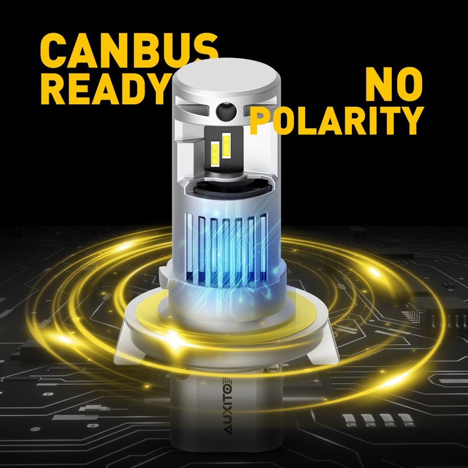 2x 9008 H13 LED Headlight Bulb 12000W 1200000LM High Low Beam Super ...