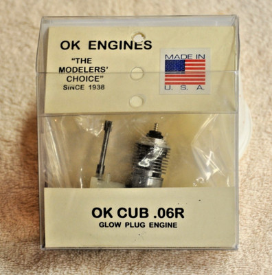 VINTAGE OK CUB .06R GLOW PLUG MODEL ENGINE NEW IN PACKAGE | eBay