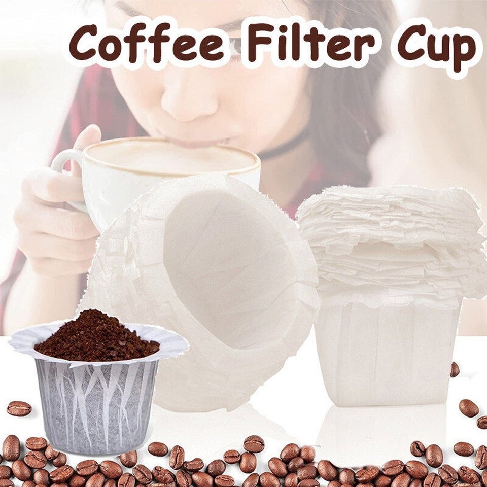 Disposable Coffee Paper Filters 100-500pcs K Cup for Keurig Brewers ...