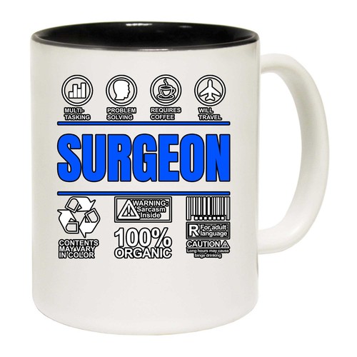 Surgeon Sarcastic Humour - Funny Novelty Coffee Mugs Mug | eBay Australia