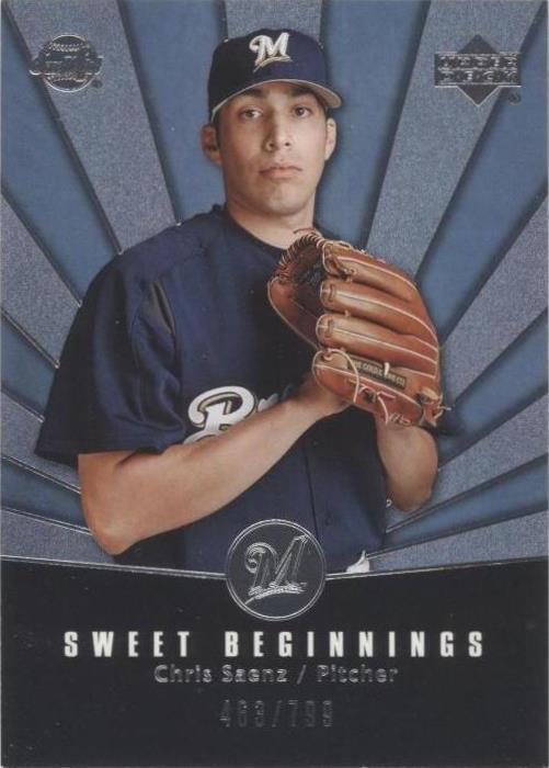 2004 Upper Deck Sweet Spot - Sweet Beginnings Chris Saenz #102 /799 (RC ...