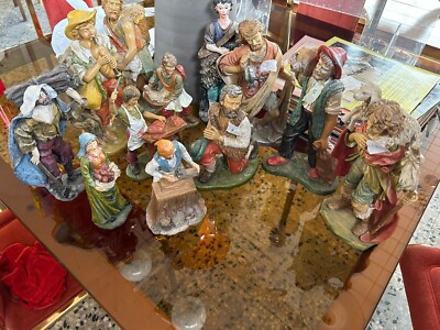 PRESEPE FIGURE DI NATALE PASTORI CONTADINI VARIE FIGURE USATI VARIE ...