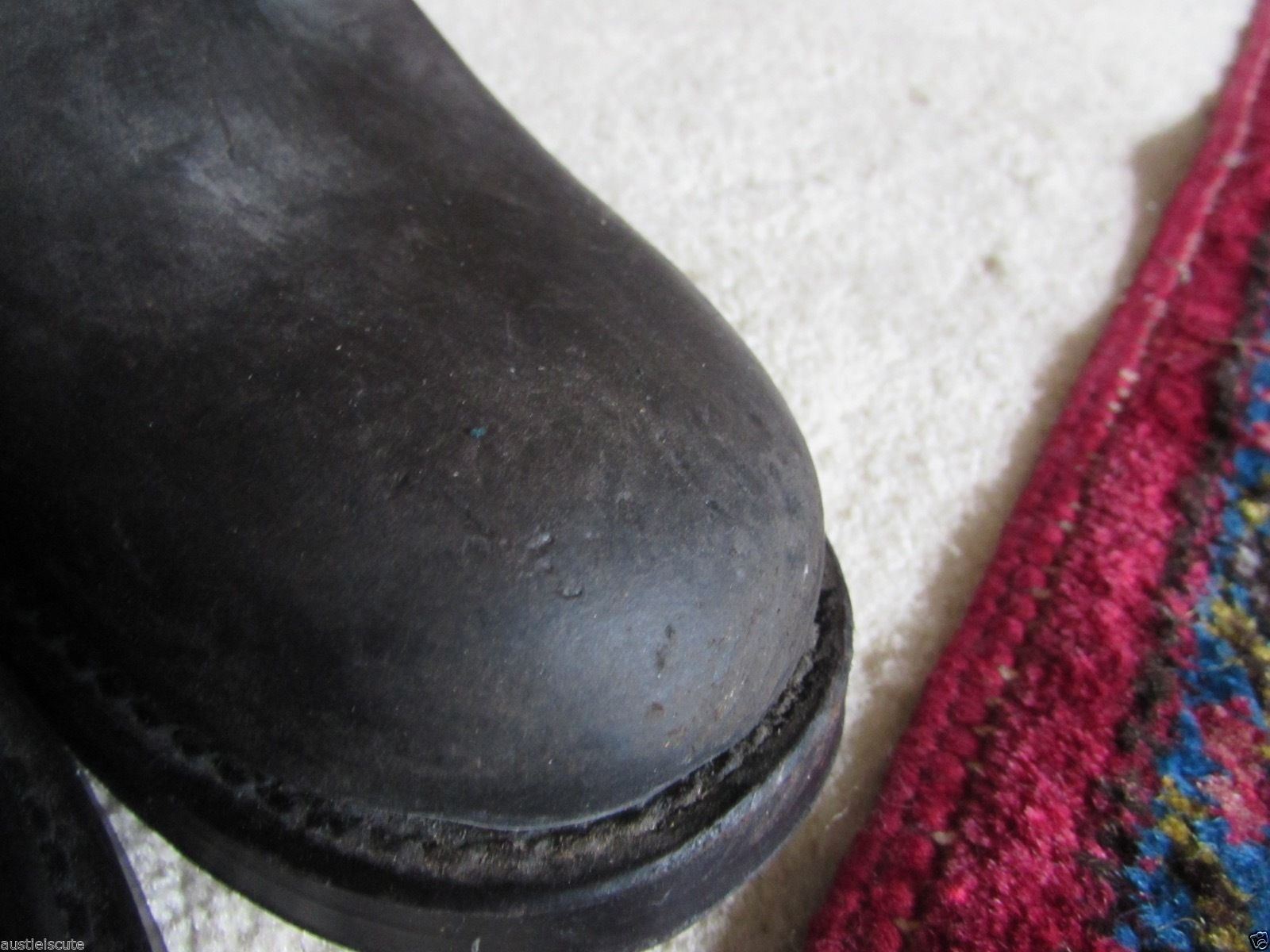 Vintage AA Cutter Co. Logger Hunter 17” Cork Boots Size 8 Leather ...