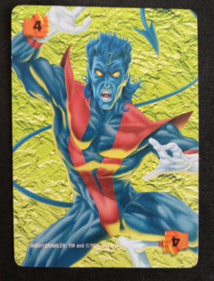 1995 Marvel Overpower Collectible Card Game Power Cards Nightcrawler (D ...