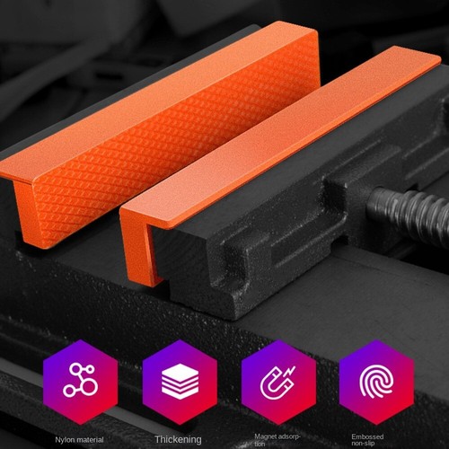 Magnetic Jaw Pads 2 Pcs Jaw Rubber Hot Sale Protective Strip | eBay