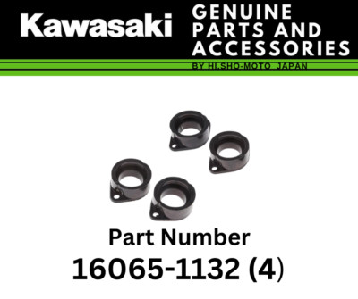 KAWASAKI Genuine OEM Part 16065-1132 (4) Carburetor Intake Boot Set | eBay